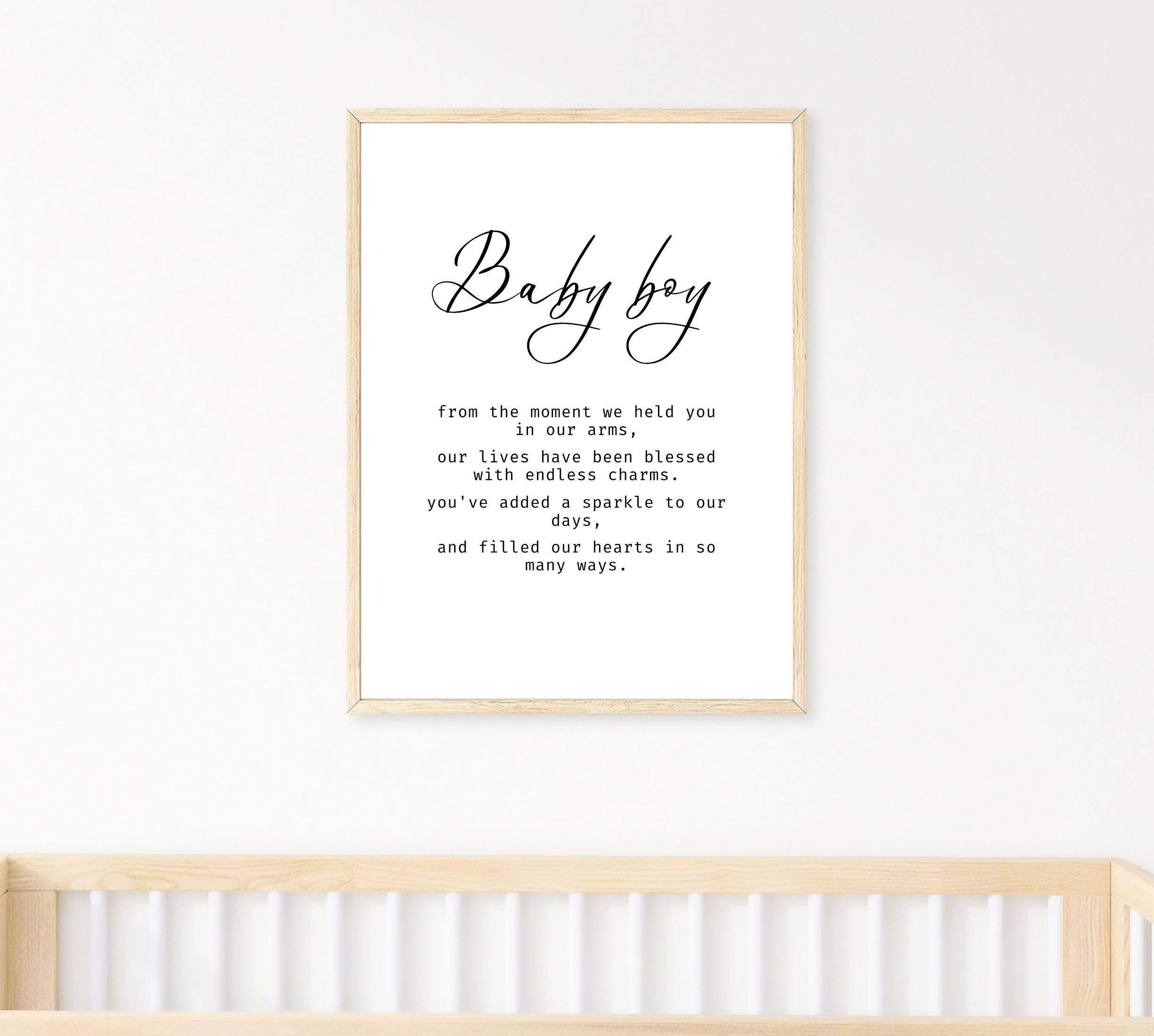 Baby Boy Poem Nursery Printable Newborn Poem Digital - Etsy Australia