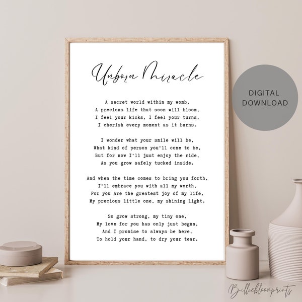 Poem for Baby - Etsy
