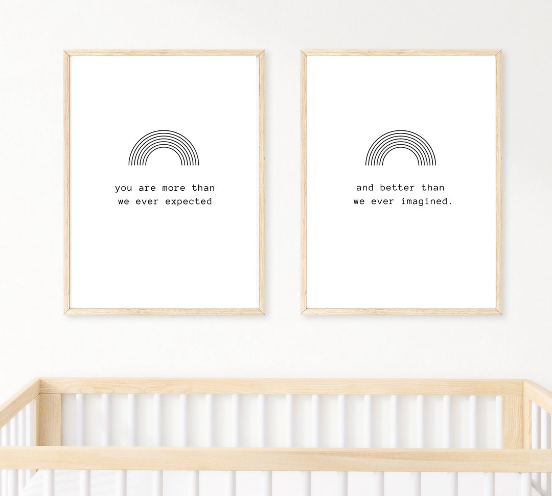 Nursery Poem Wall Art, Set of 2 Baby Poem Room Decor, Baby Girl Poem ...