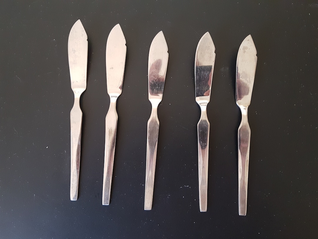 Vintage Afternoon Tea Knives X 5 - 6.25 Inches - Etsy