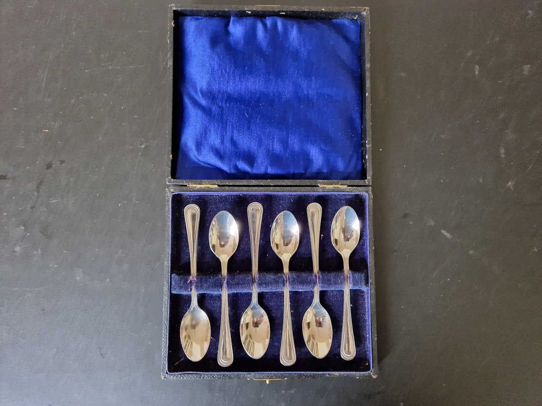 Vintage Boxed Set of Old English Pattern Tea Spoons X 6 - Etsy