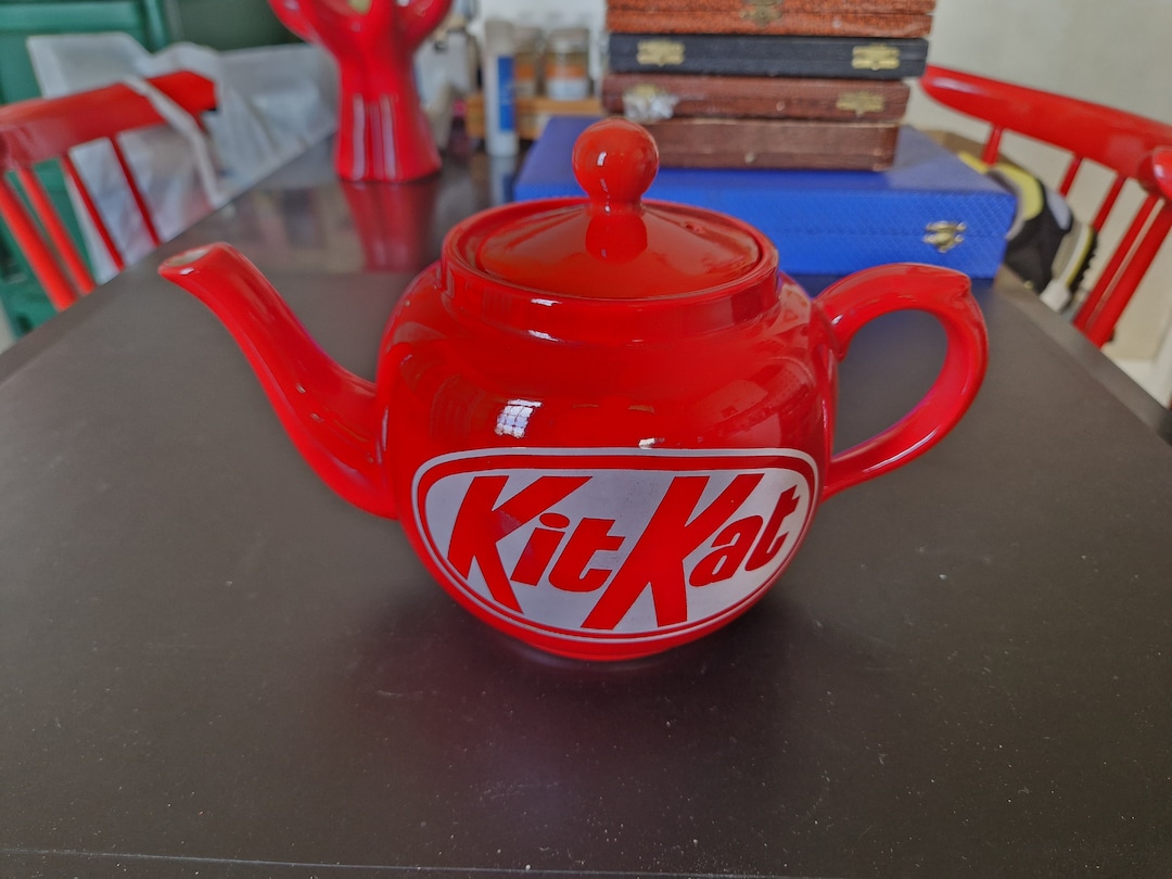 Ceramic Kit Kat Tea Pot - Etsy