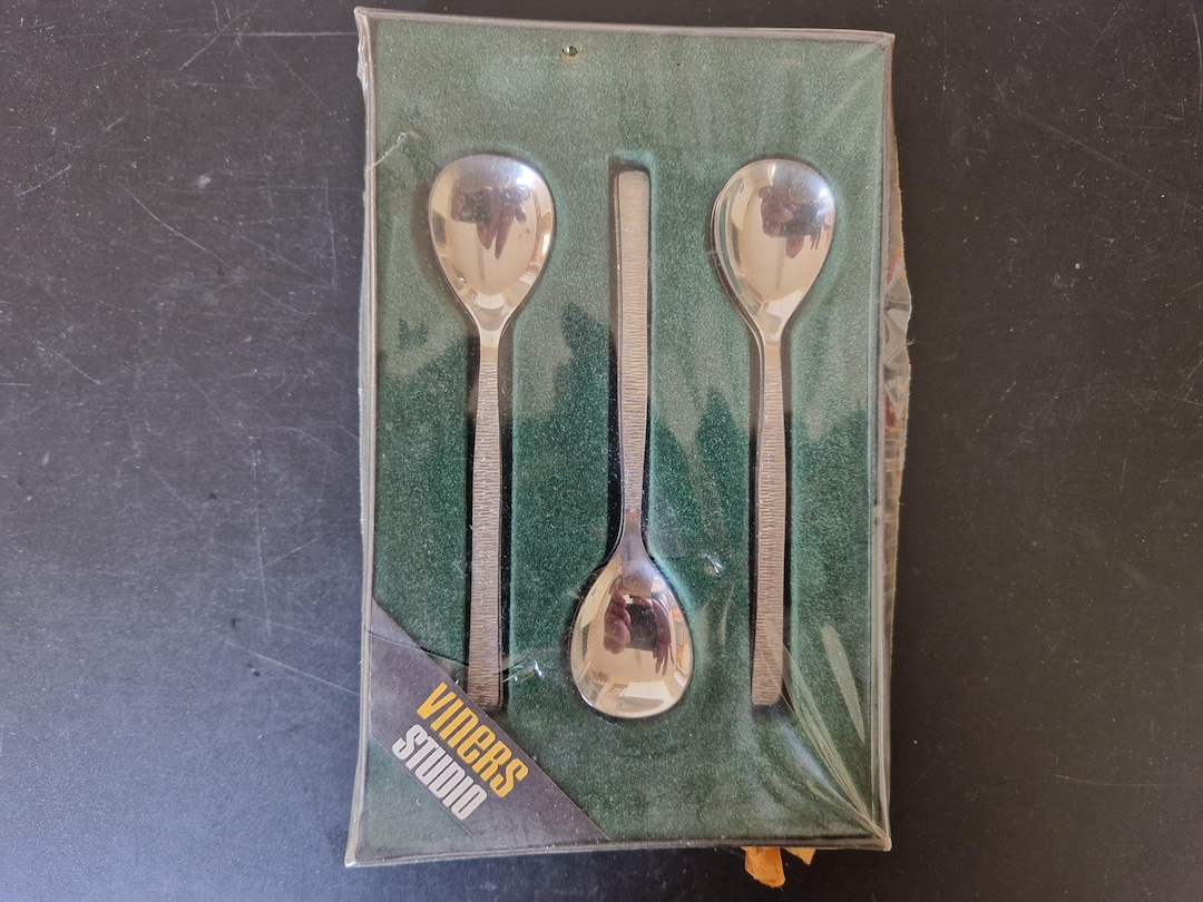 Vintage Boxed Set of Viners Studio Pattern Tea Spoons X 6 - Etsy