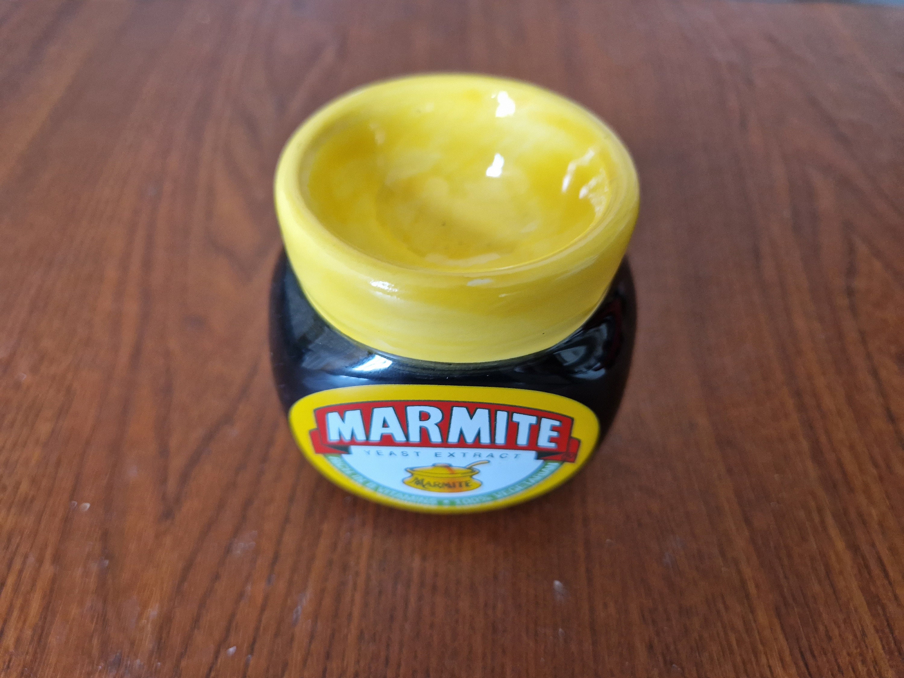Ceramic Marmite Jar Egg Cup - Etsy UK