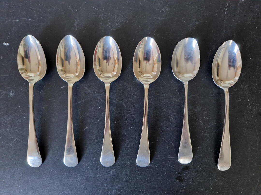 Vintage EPNS Old English Pattern Spoons X 6 (4+1+1) - 7 Inches - Etsy