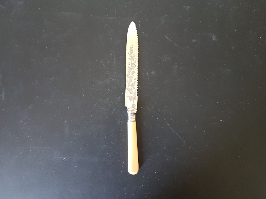 EPNS Faux Bone Handled Decorative Cake/ Bread Knife - 10 Inches - Etsy