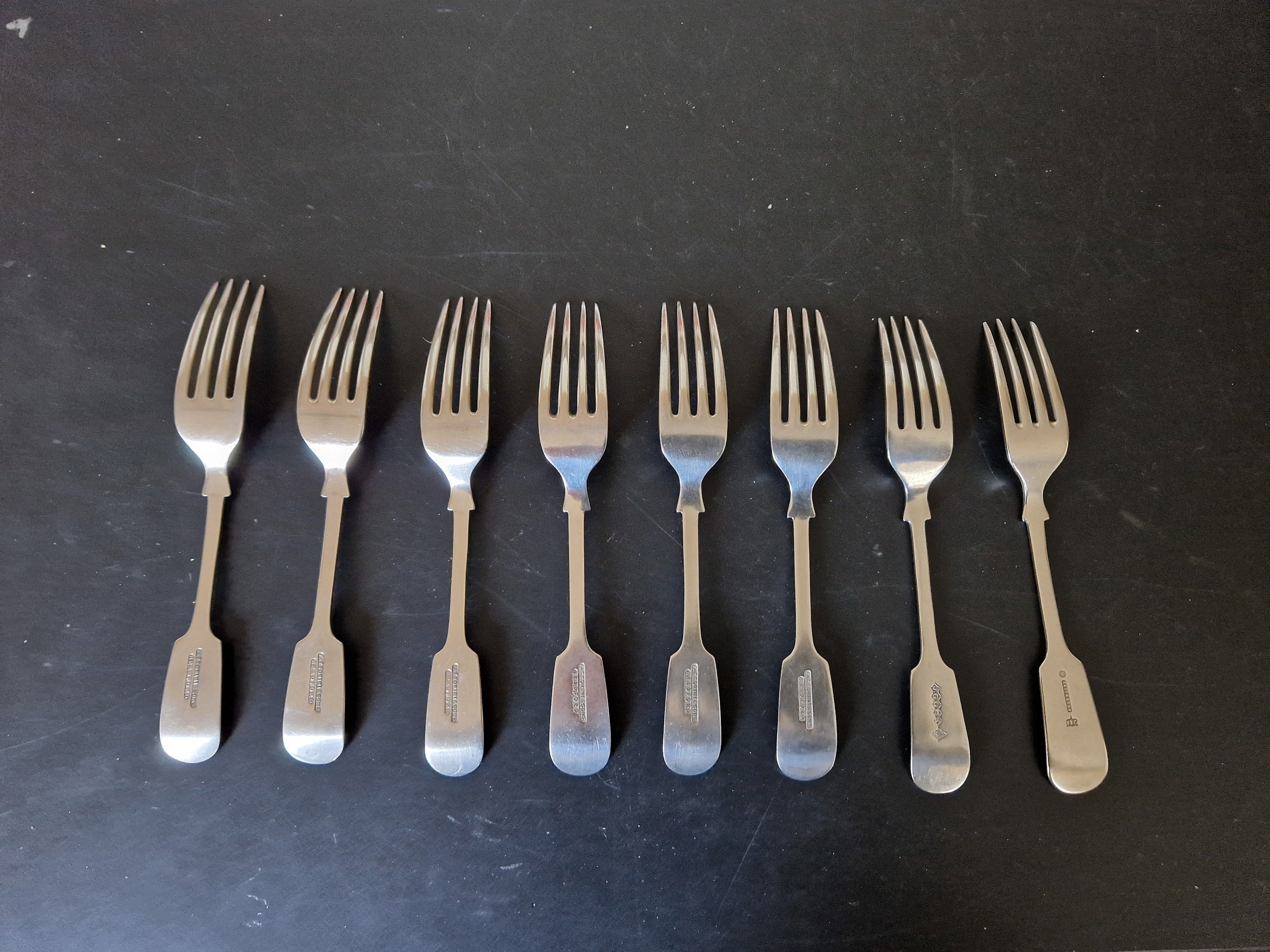 Vintage Set of EPNS Old English Pattern Fiddleback Forks X 8 - Etsy