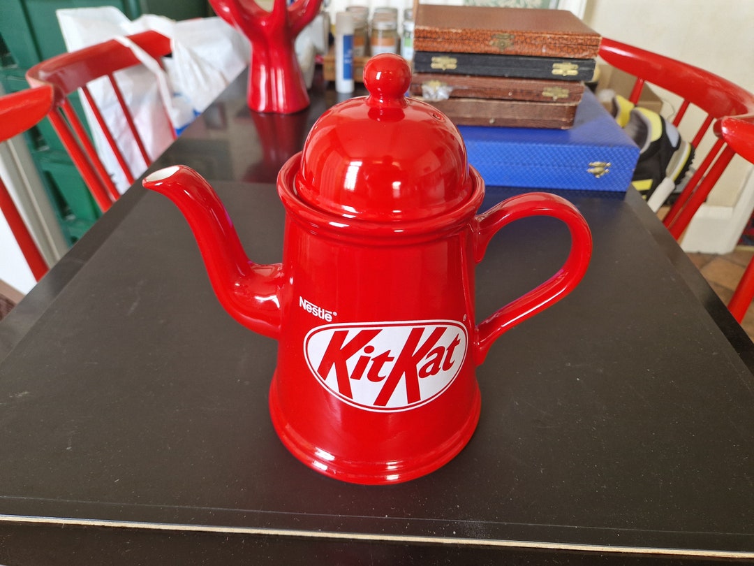 Ceramic Kit Kat Coffee Pot - Etsy