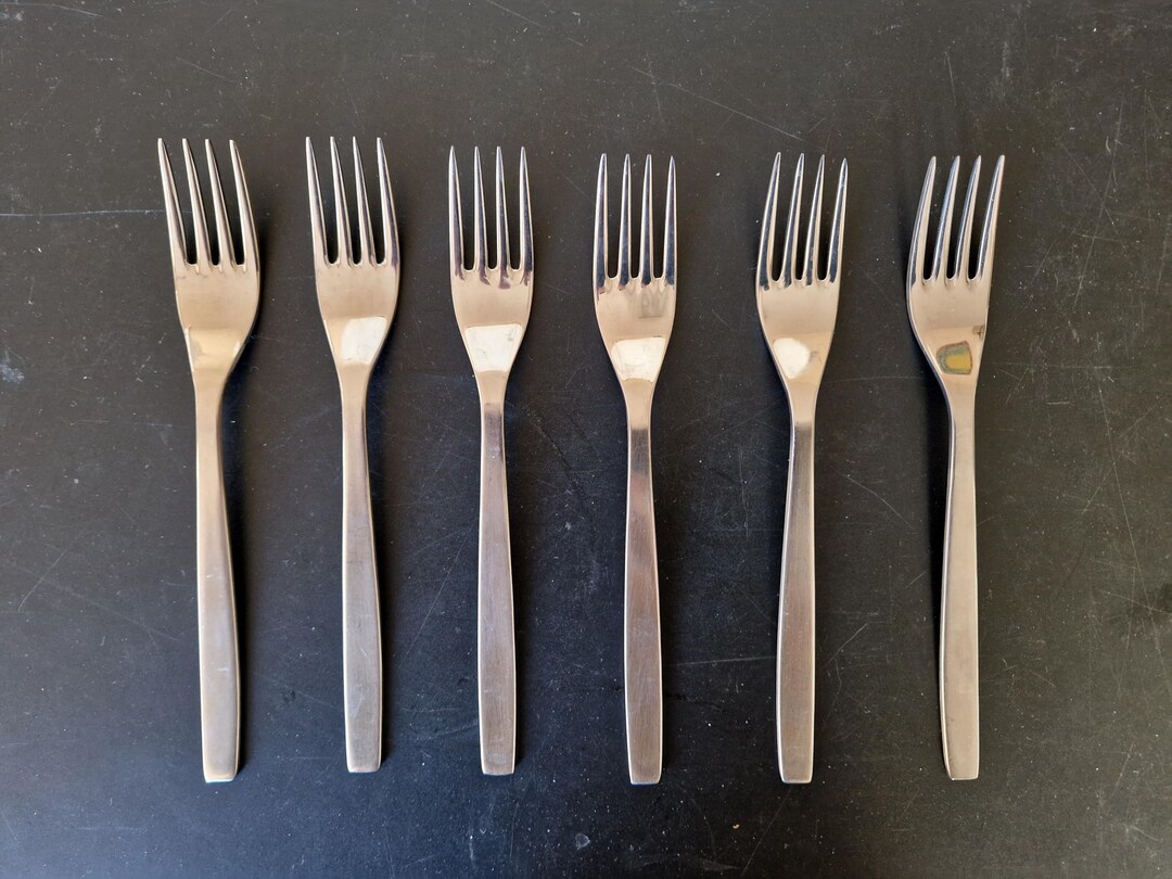 Vintage Set of MCM Forks X 6 - 7.25 Inches - Etsy