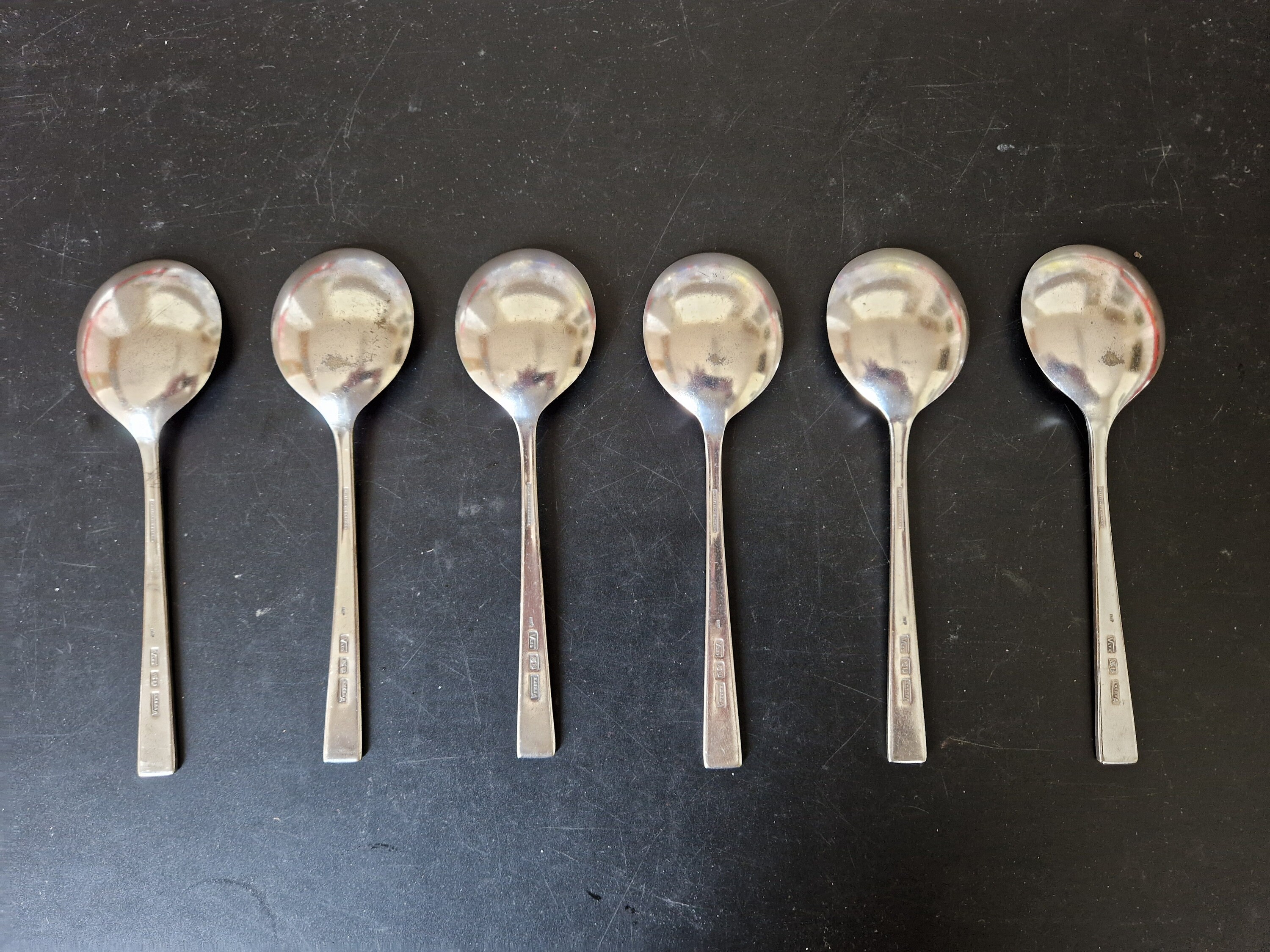Vintage Set of Viners Silver Rose Soup Spoons X 6 7 Inches - Etsy