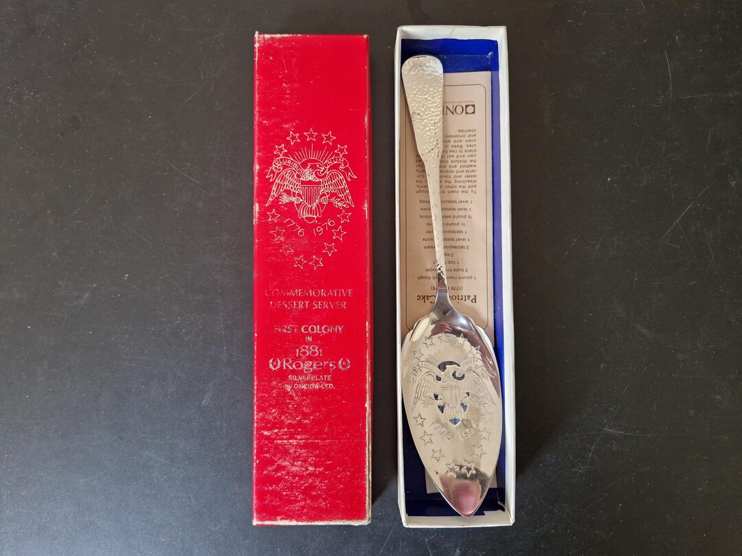 Vintage Boxed Declaration of Independence Cake/ Pie Server - 9.5 Inches ...
