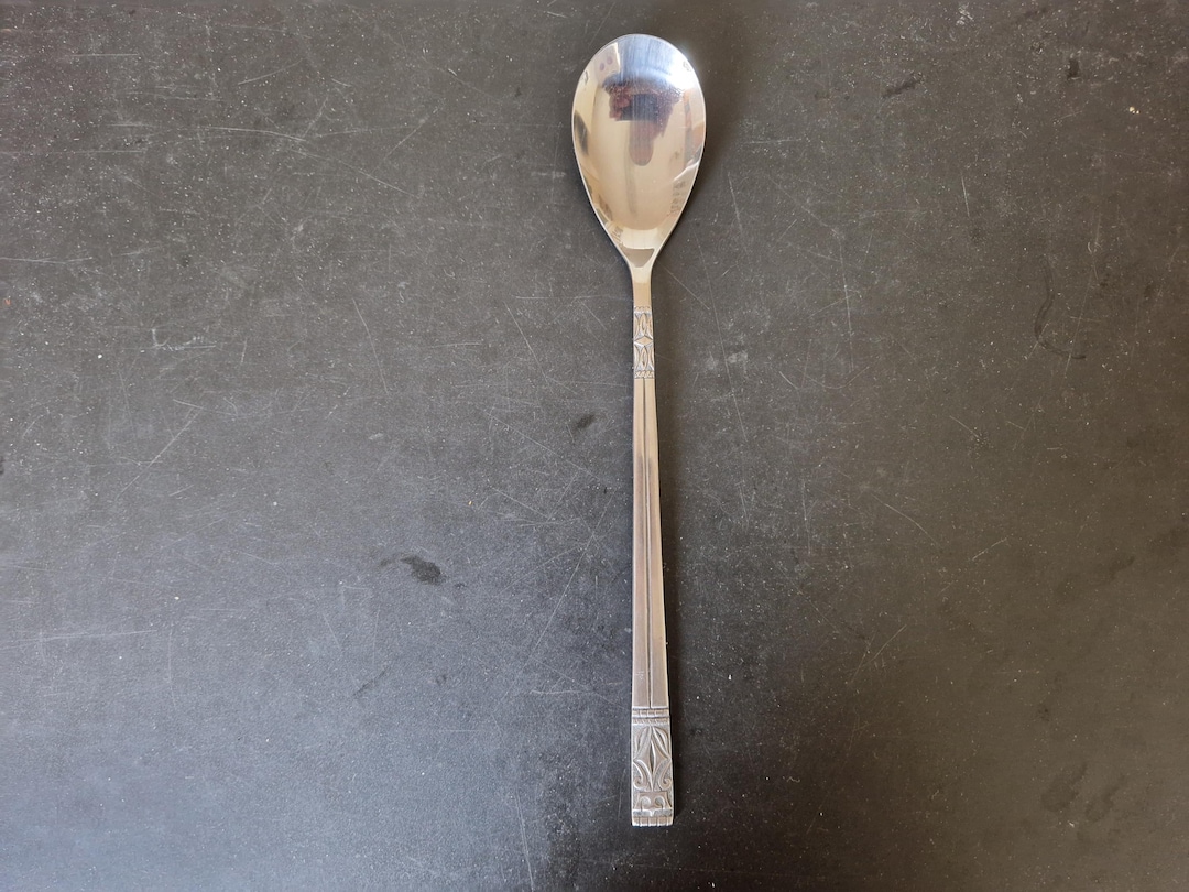 Vintage Greek Style Serving Spoon - 11.25 Inches - Etsy