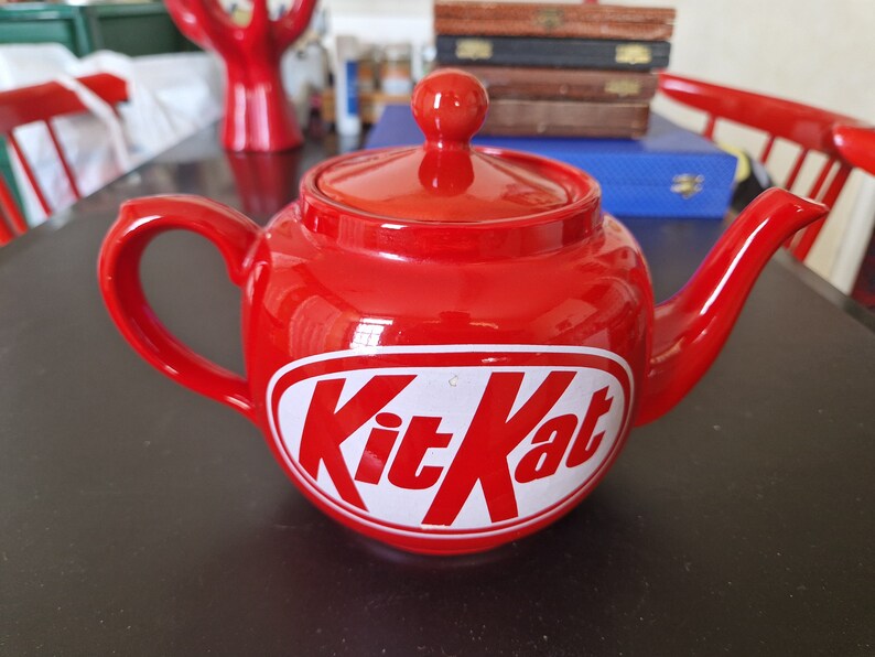 Ceramic Kit Kat Tea Pot - Etsy