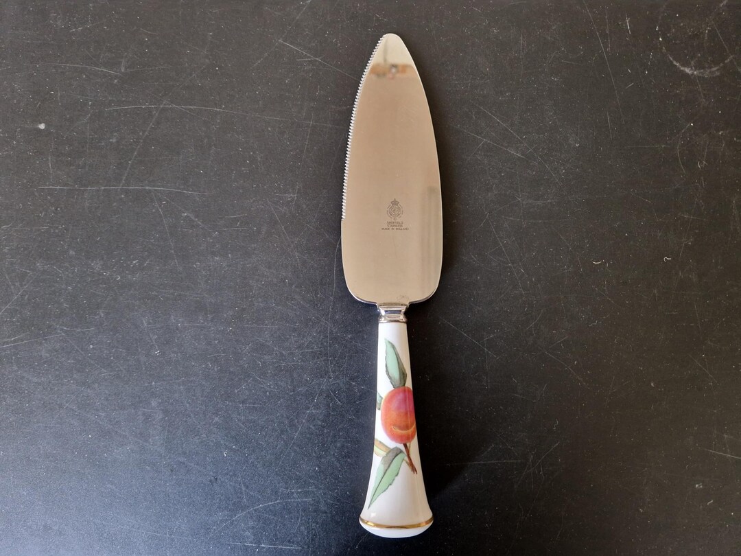 Vintage Ceramic Handled Evesham Pattern Cake/ Pie Server - 9.5 Inches ...