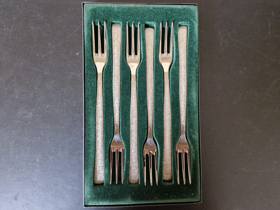 Vintage Boxed Set of Viners Studio Pattern Dessert Forks X 6 - Etsy