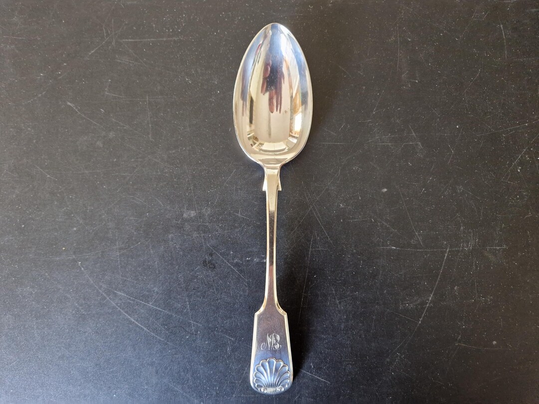 Vintage Old English Fiddle Back Pattern Serving Spoon - 8.5 Inches - Etsy