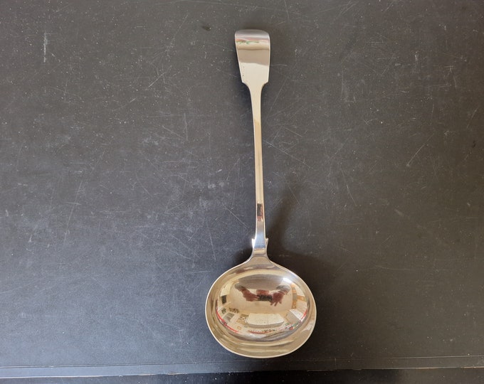 Vintage Large Old English Pattern Fiddleback Ladle - 12.5 Inches - Etsy
