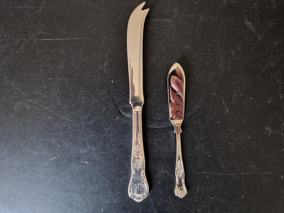 Vintage EPNS Kings Pattern Cheese Knife & Butter Knife - Etsy