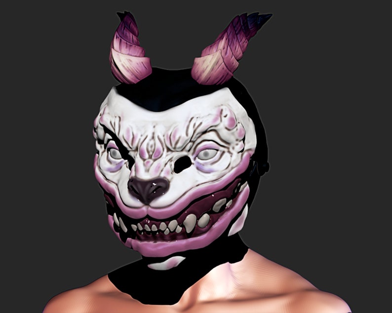Satyr Japanese Mask Furry - Etsy