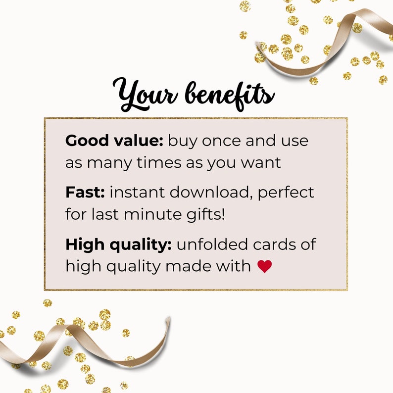 Printable Happy Birthday Card Heart Flowers, Digital Floral Hearts ...