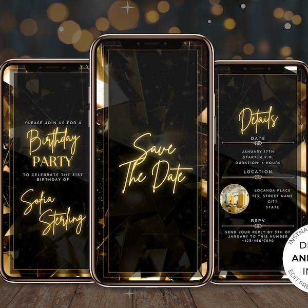 Save the Date Birthday - Etsy