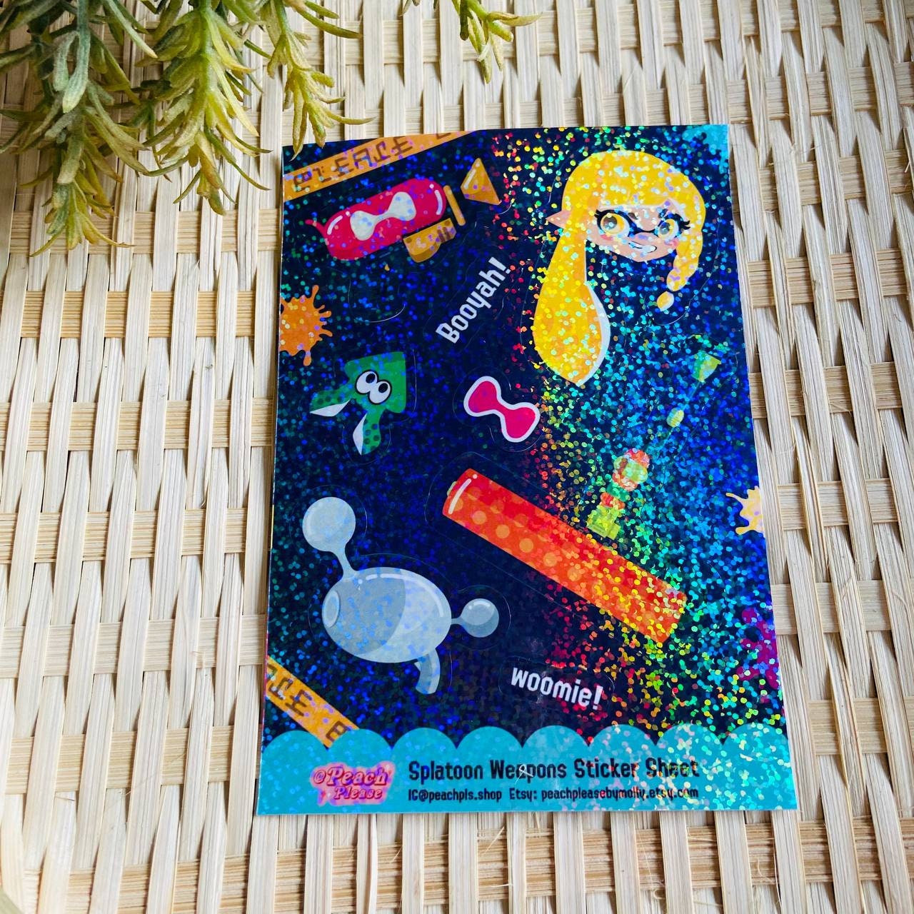 Holo Sticker Sheet • Splatoon Weapons - Etsy