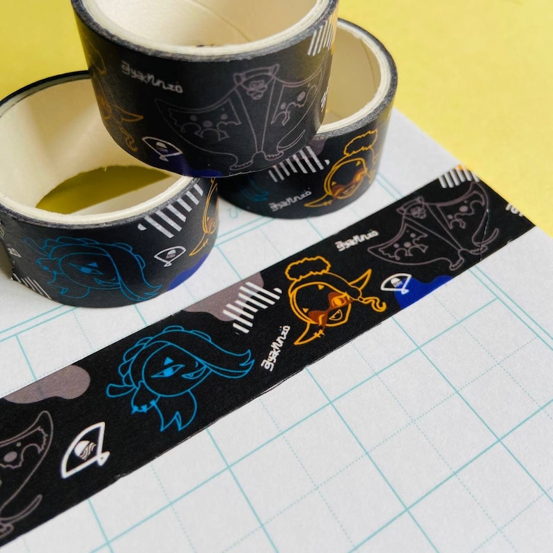 Washi Paper Tape • Splatoon • Shiver • Frye • Big Man - Etsy