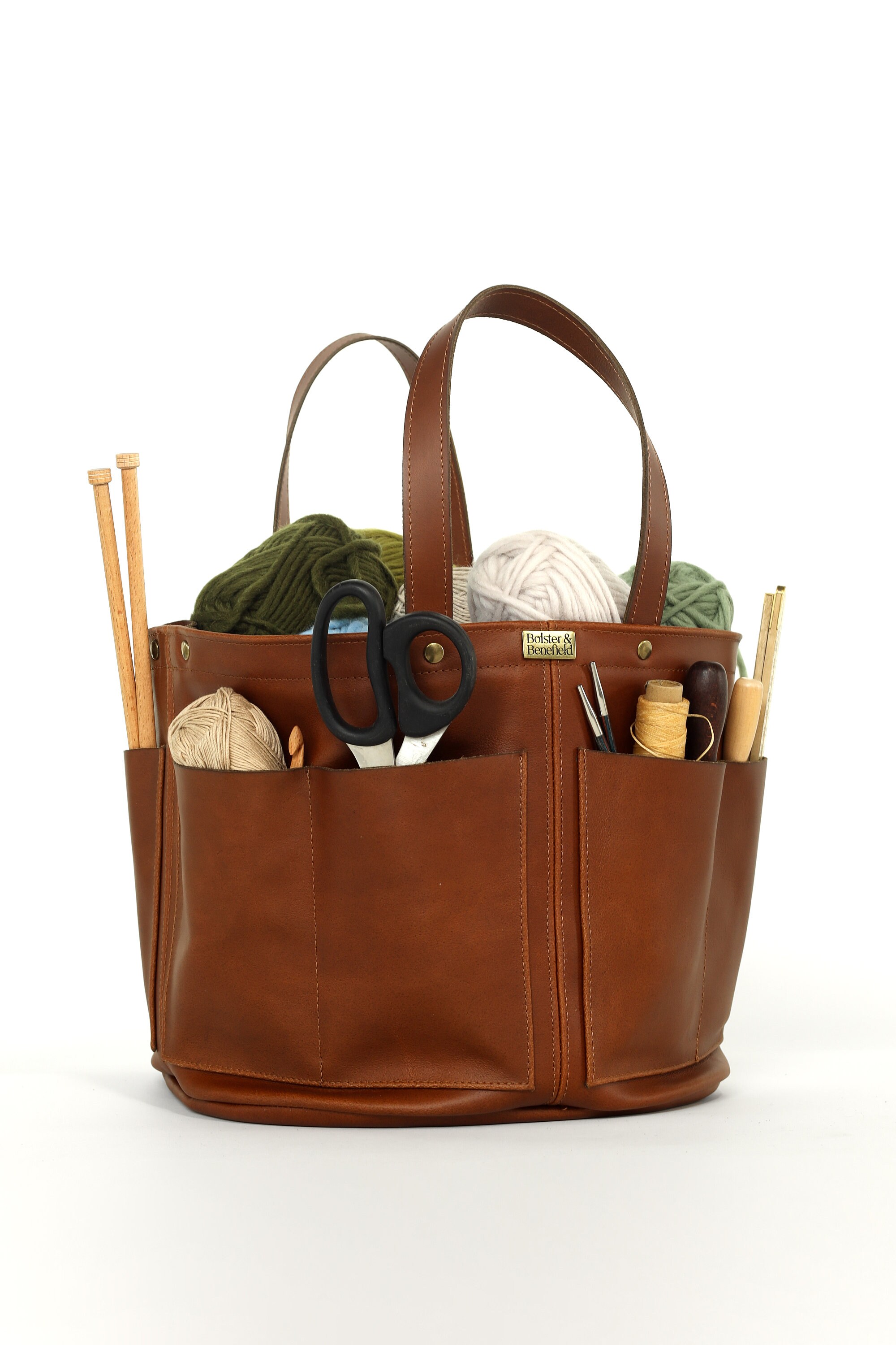 Knitting & Crocheting Tool Holder and Storage Bucket. Yarn / Wool Bowl ...