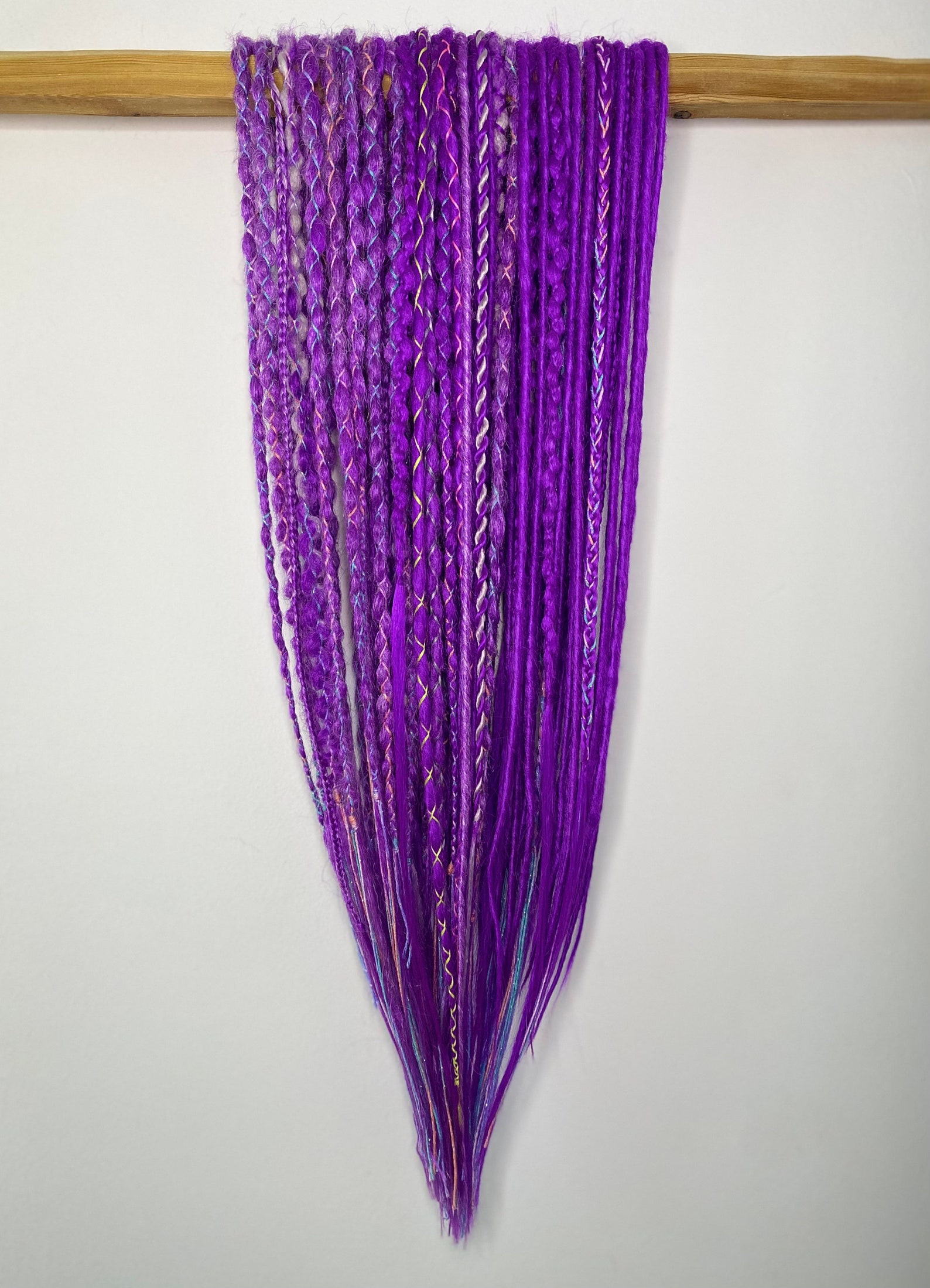 Full Set Synthetic Double Ended Dreadlock Extensions. Smooth Twisted ...