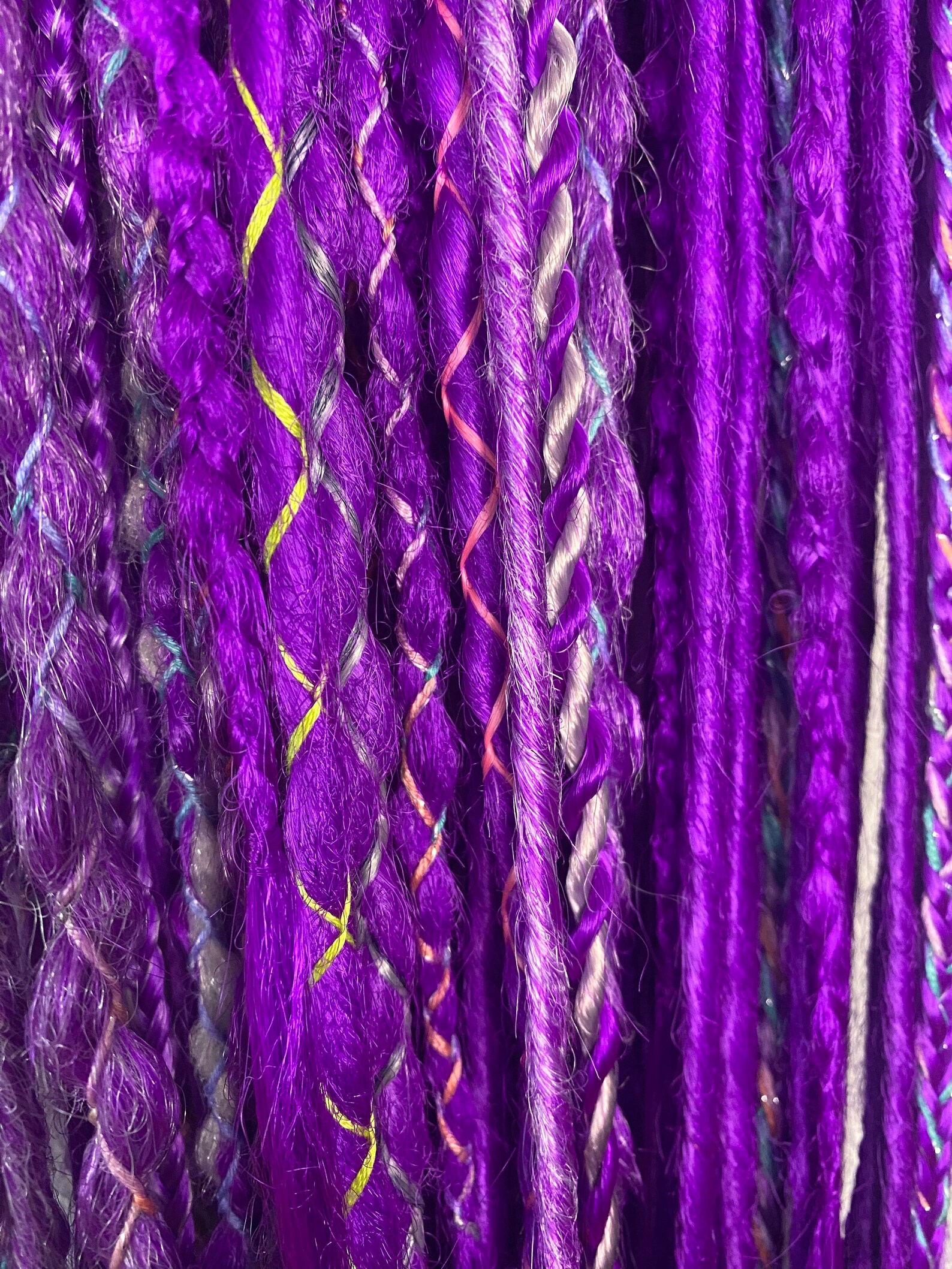Full Set Synthetic Double Ended Dreadlock Extensions. Smooth Twisted ...