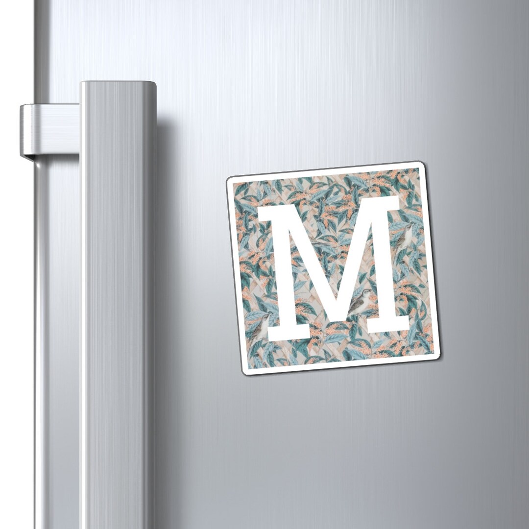 Personalized Initial Letter 'M' Magnet - Etsy