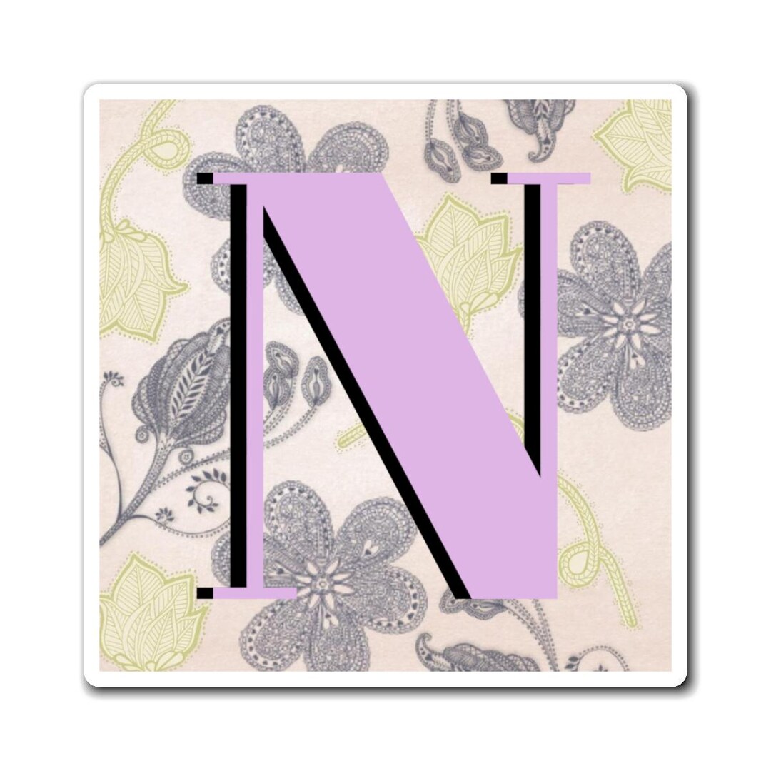 Initial Letter 'N' Magnet, Gifts, Bridesmaids, Birthday, Christmas ...