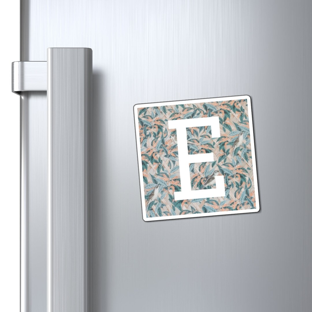 Personalized Initial Letter 'E' Magnet - Etsy