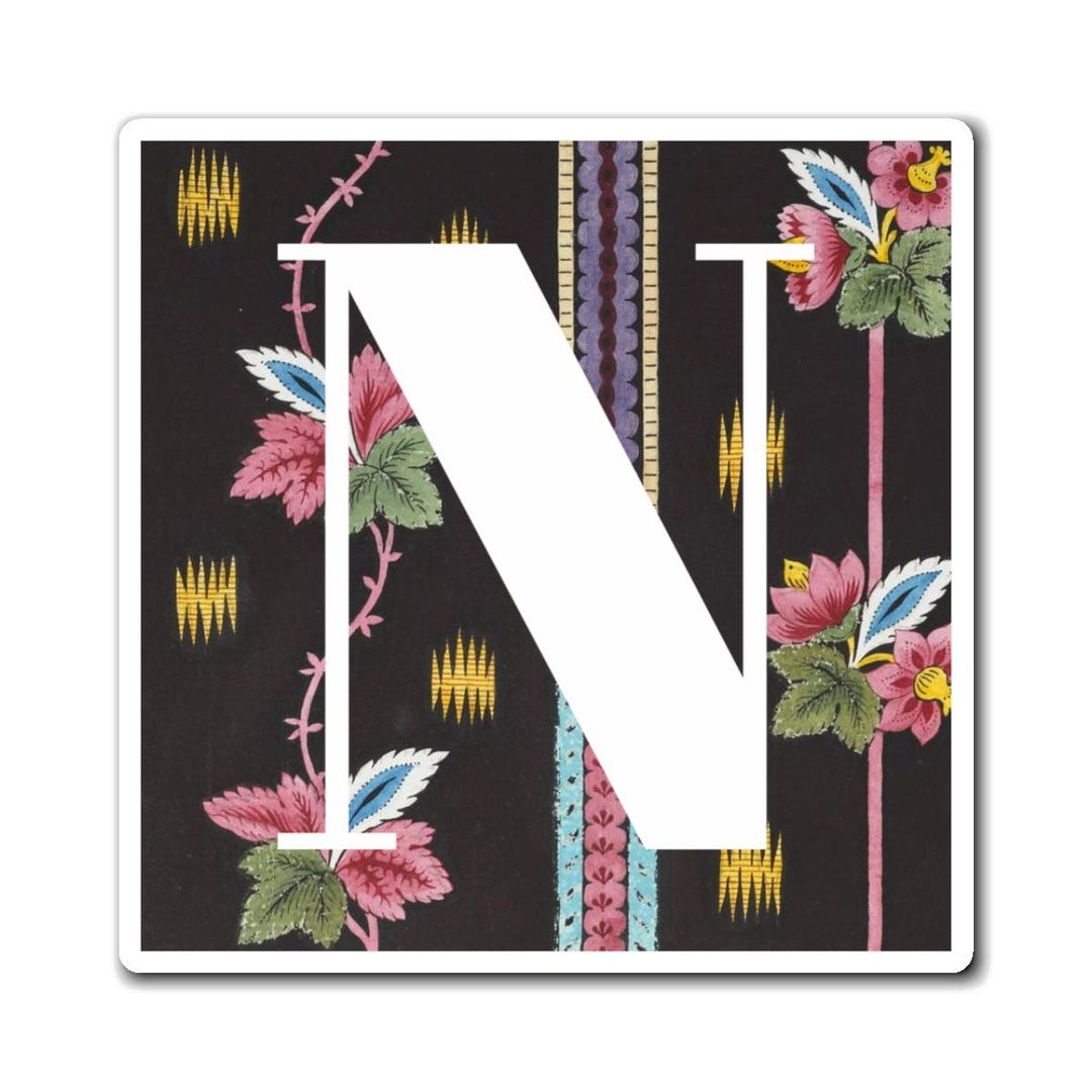 Personalized Initial Letter 'N' Magnet, Gifts, Bridesmaids, Christmas ...