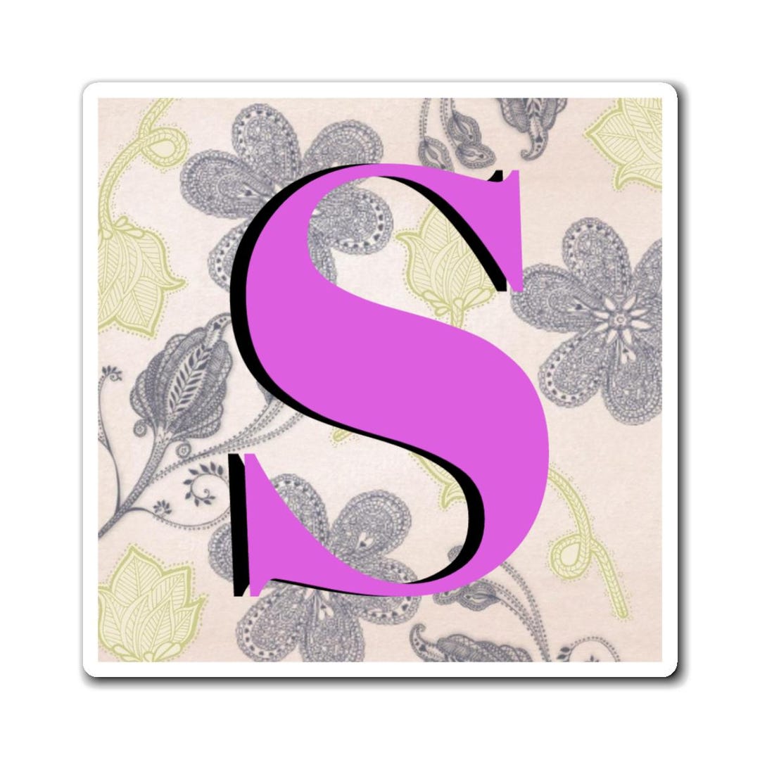 Initial Letter 'S' Magnet, Home, Refrigerator, Gifts, Birthday ...