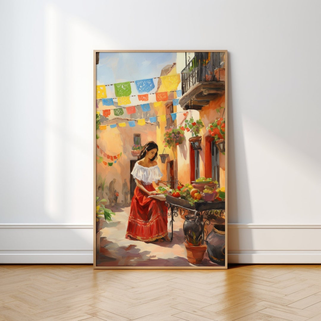 Mexican Impressionist Wall Art | Printable Hispanic Art | Mexican ...