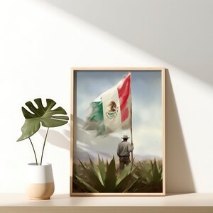 Mexican Flag Wall Art | Printable Art Poster | Mexican Culture Print ...