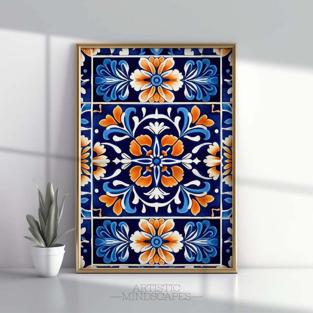 Mexican Talavera Wall Art | Printable Art | Mexican Culture Print ...