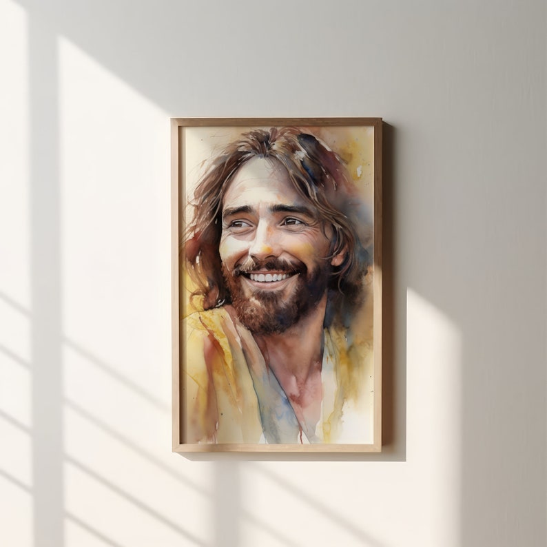 Jesus Wall Art | Printable Art | Jesus Portrait | Jesus Poster | Jesus ...