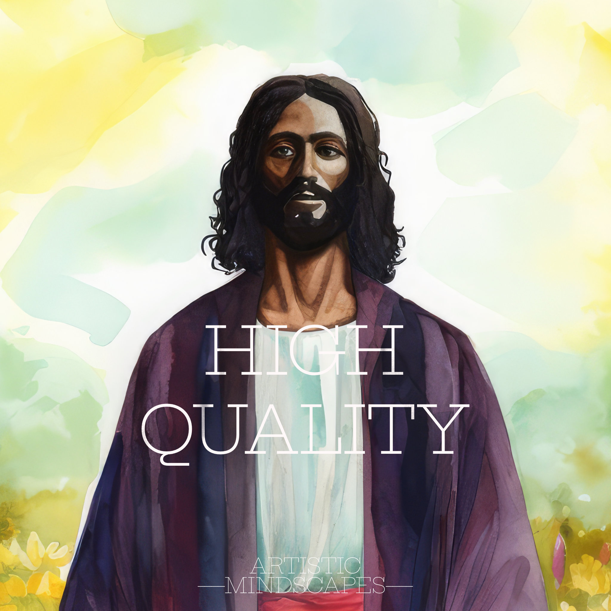 Black Jesus Wall Art Digital Download Christian Wall Art - Etsy