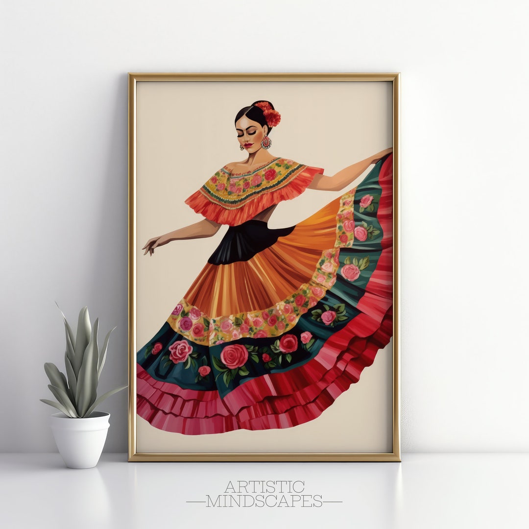 Mexican Wall Art Printable Art Poster Mexican Culture Print Latina Art ...