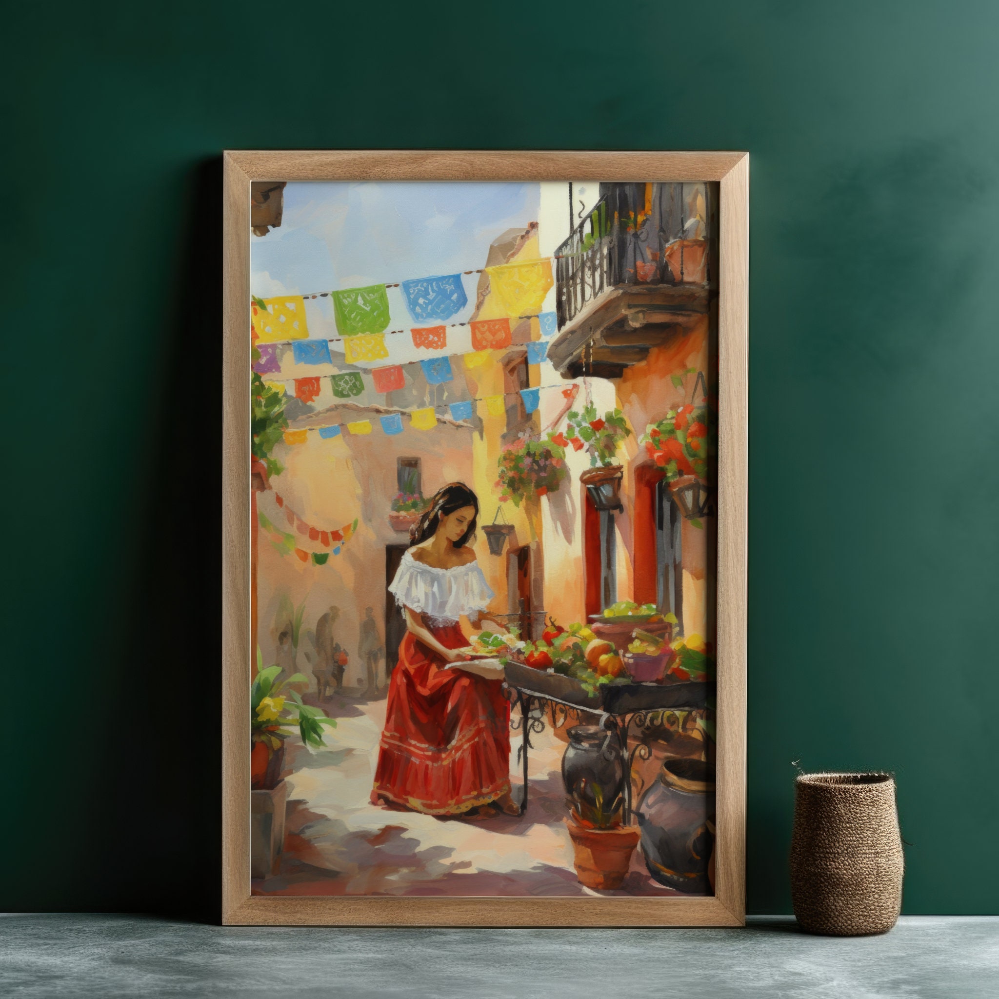 Mexican Impressionist Wall Art | Printable Hispanic Art | Mexican ...