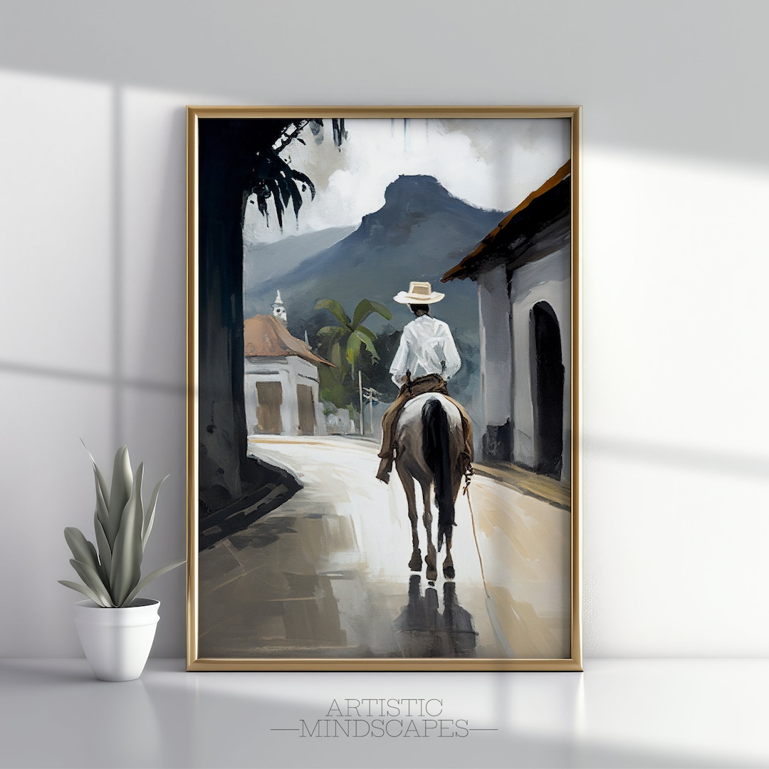 Puerto Rican Jibaro Printable Art | Puerto Rican Wall Art | Digital ...