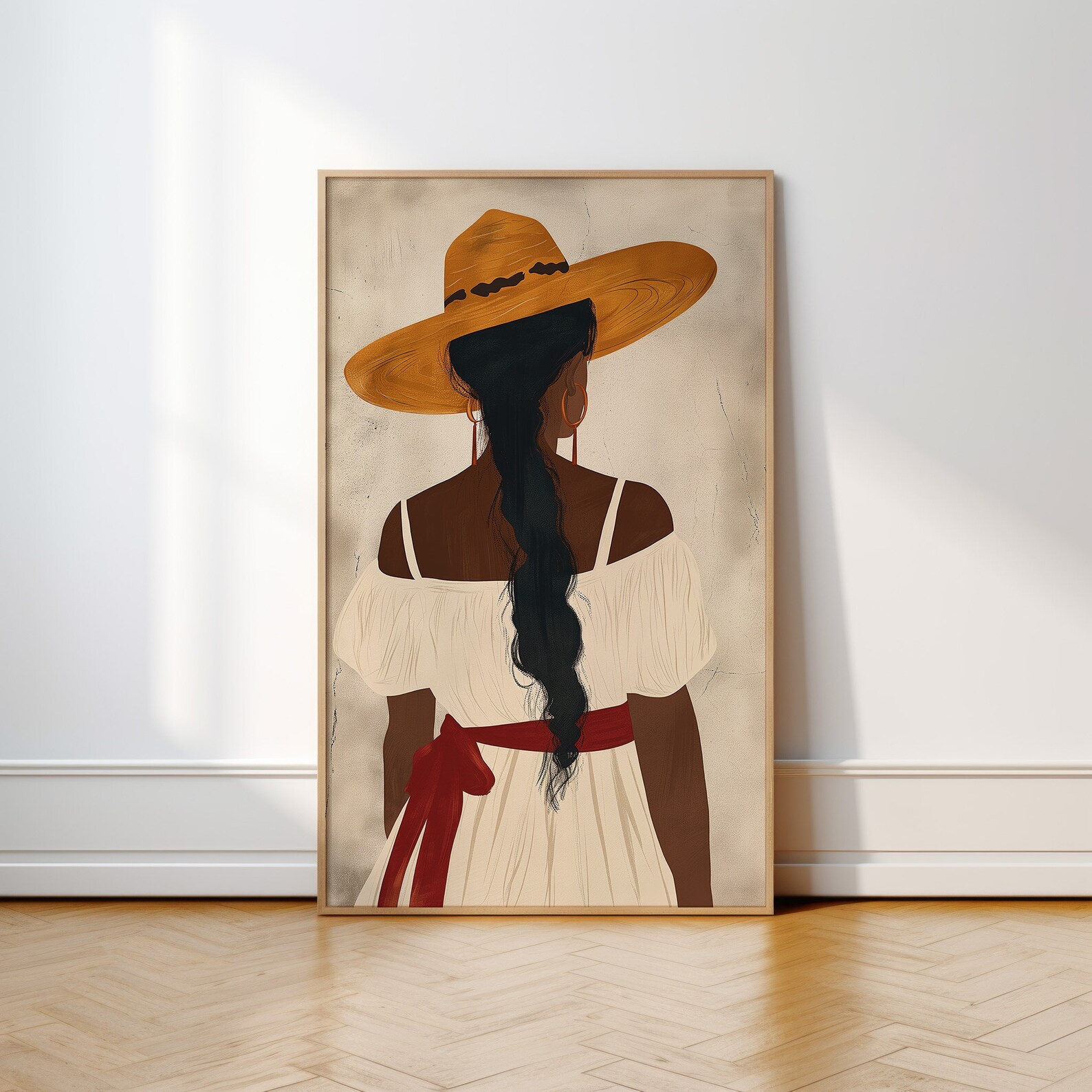 Jibara Boricua Art Print, Digital Download Puerto Rican Print, Latina ...