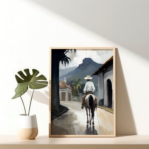 Puerto Rican Jibaro Printable Art | Puerto Rican Wall Art | Digital ...