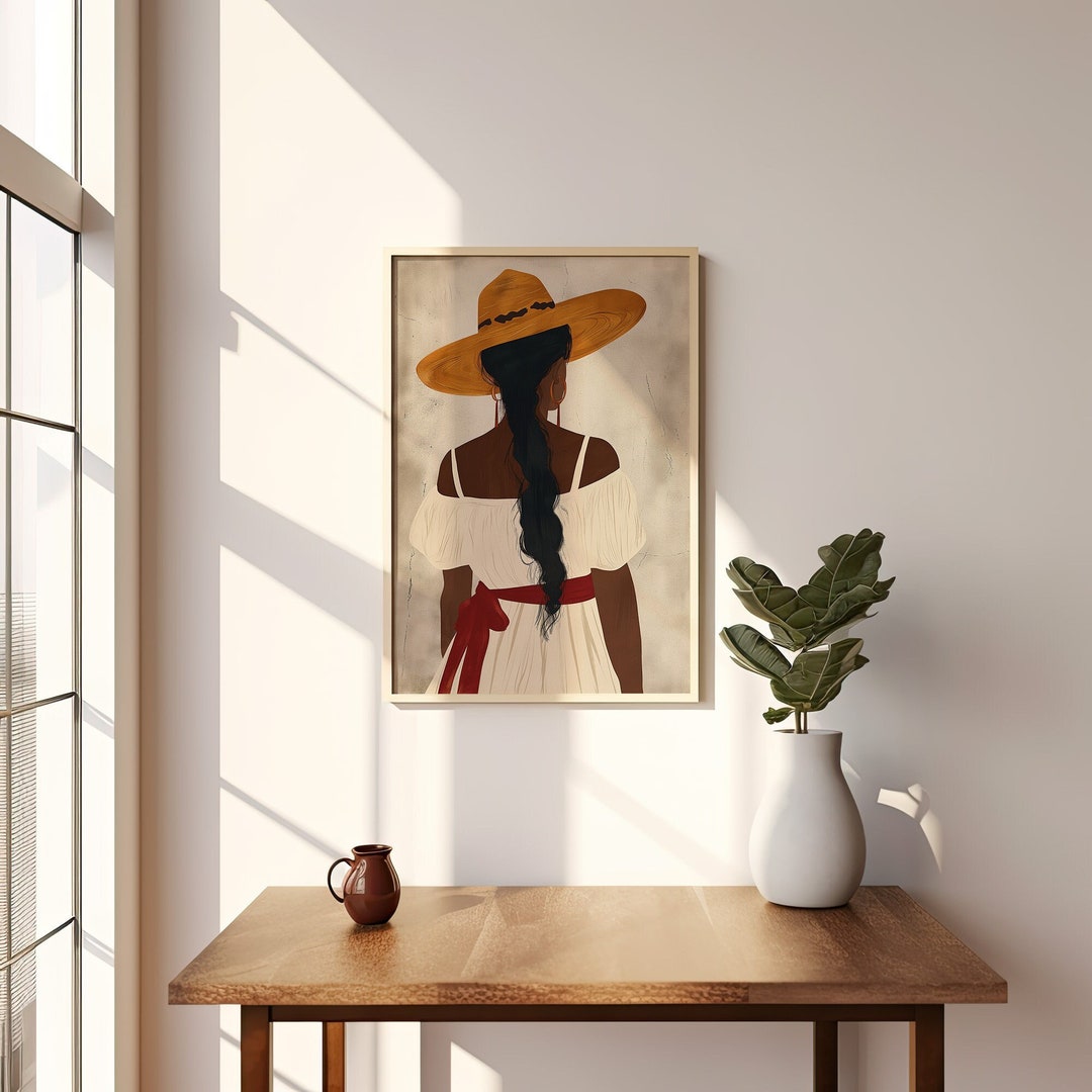 Jibara Boricua Art Print, Digital Download Puerto Rican Print, Latina ...