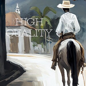 Puerto Rican Jibaro Printable Art | Puerto Rican Wall Art | Digital ...