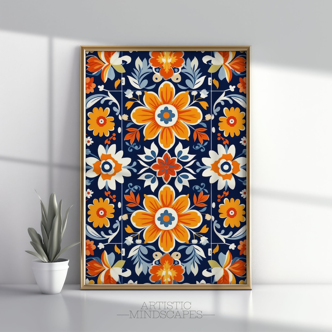 Mexican Talavera Wall Art | Printable Art | Mexican Culture Print ...