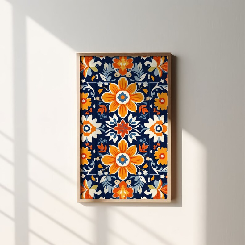 Mexican Talavera Wall Art Printable Art Mexican Culture - Etsy