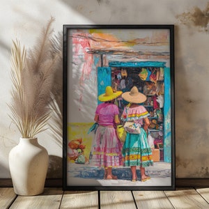 Mexican Mercado Art Print, Digital Download Print, Mexico Printable ...